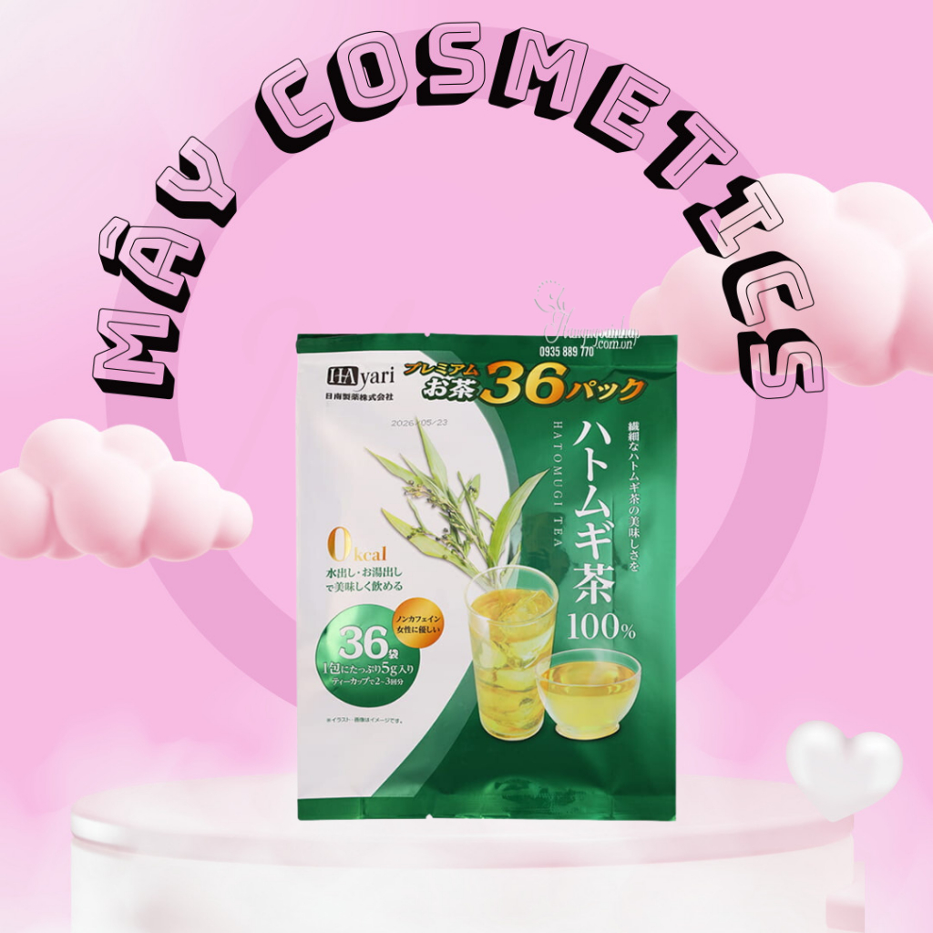 Trà Trắng Da Giảm Cân Hayari Hatomugi Tea Nhật Bản 7 gói/36 gói ...