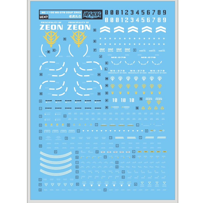 Đề can - Decal nước MG Gouf / Gouf Custom | Shopee Việt Nam