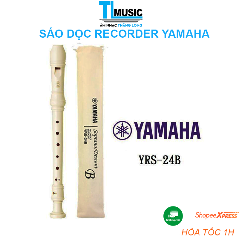 Sáo recorder soprano YAMAHA YRS - 24b sáo cho học sinh tập thổi cao cấp ...