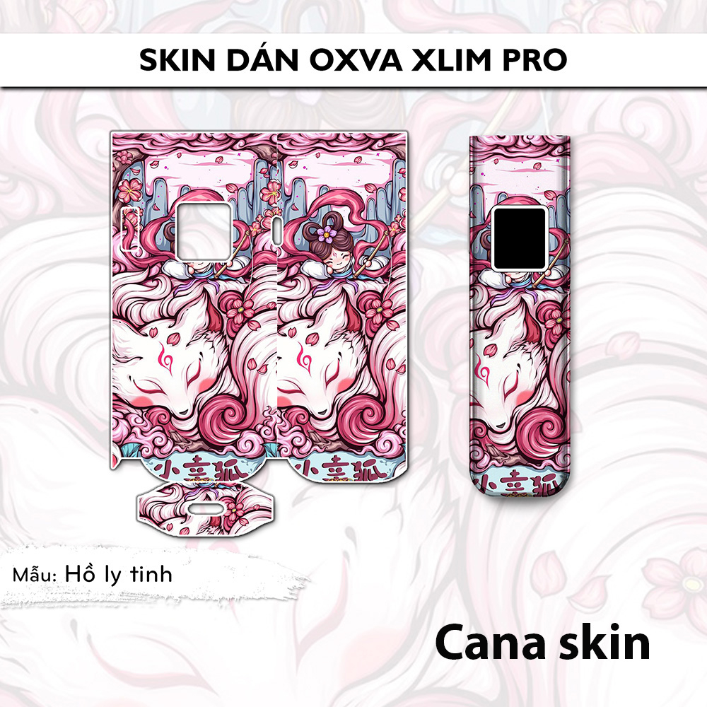 Miếng dán skin in hình hồ ly cho Xlim V2 / xlim SE / favostix / Xlim ...