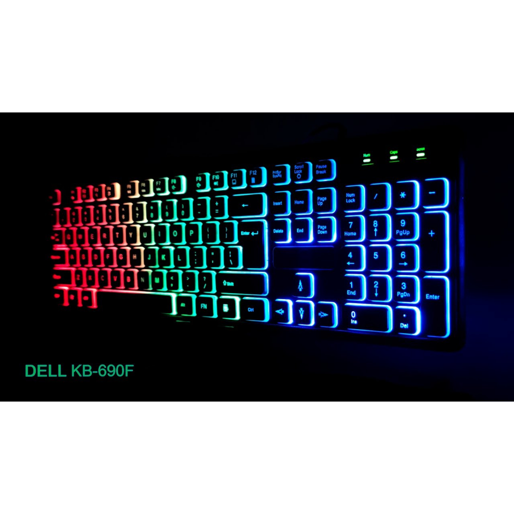 Bàn Phím Dell KB-690f - LED RGB full màu - Thiết kế mỏng thời trang ...