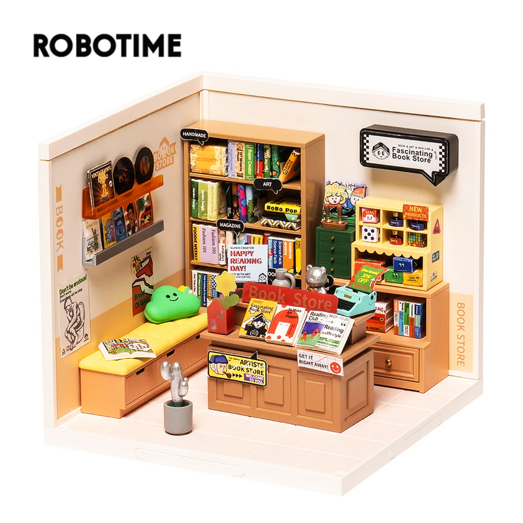 Robotime Nhà búp bê bằng Nhựa tự làm DIY | Hiệu sách . Rolife Super ...