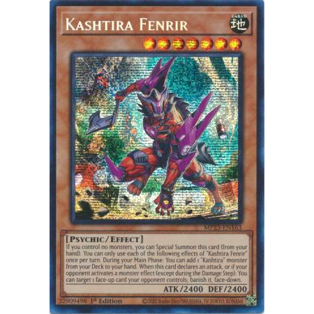 [MP23-EN163] Thẻ bài Kashtira Fenrir Prismatic Secret Rare 1st Edition. | Shopee Việt Nam