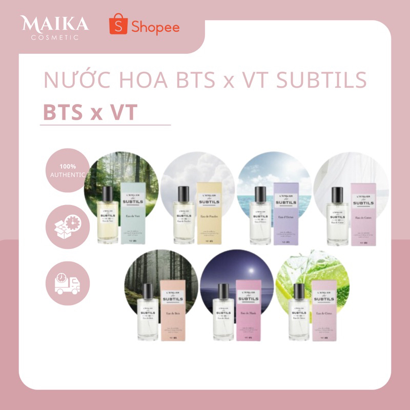 (Mã NSF020280 giảm 80K) [ CÓ BI.LL ] NƯỚC HOA VT x BTS | Shopee Việt Nam