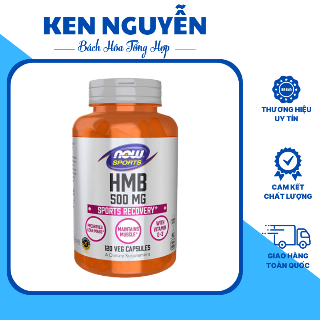 NOW HMB 500mg Viên Uống Phục Hồi Cơ Bắp Sau Luyện Tập 120 Viên | Shopee ...