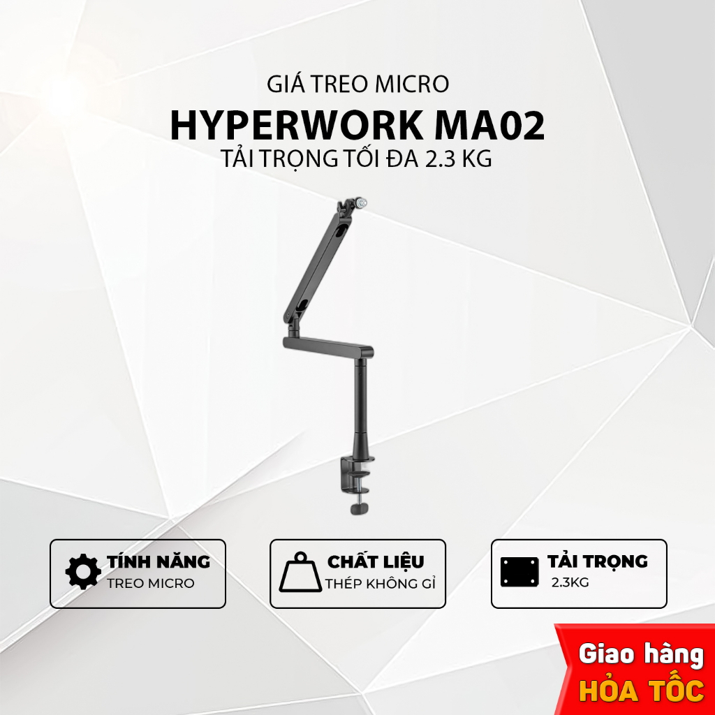 Giá treo Micro HyperWork MA02 - Hợp kim chịu lực cao cấp, chịu tải tới ...