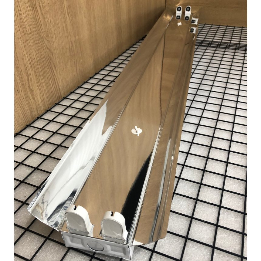 Máng đèn led 1.2m, máng chóa inox 1M2 - Máng inox đôi 0.6m 1.2m - Máng ...