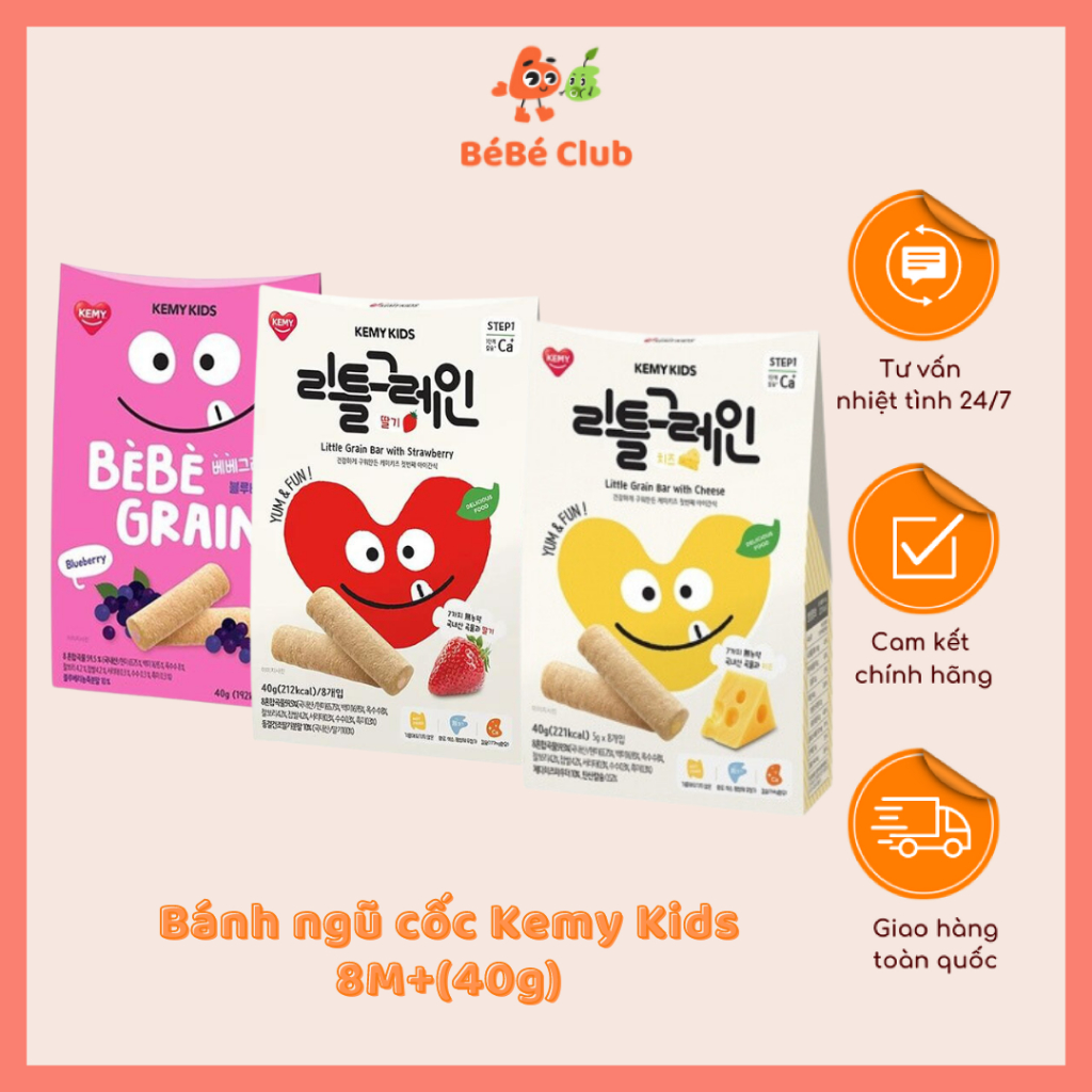 Bánh ngũ cốc Kemy Kids 8M+(40g) | Shopee Việt Nam