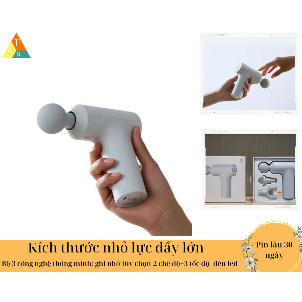 Máy , súng massage XMMijia Mini Fascia Gun 2C MJJMQ03YM | Shopee Việt Nam