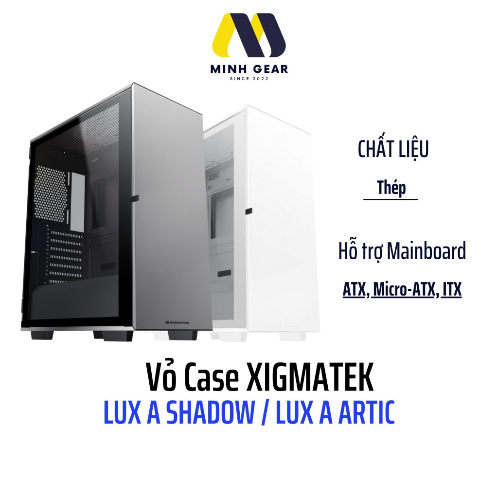 Vỏ Case Máy Tính XIGMATEK LUX A SHADOW / LUX A ARTIC - PREMIUM GAMING AT | Shopee Việt Nam
