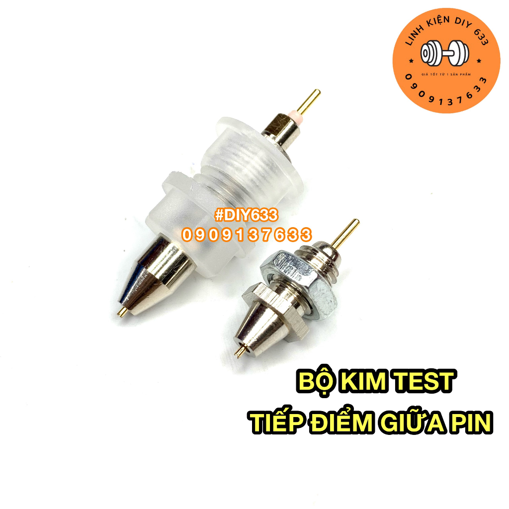 [LOẠI 1] Bộ kim test pin tiếp điểm giữ pin dùng chế thiết bị do nội trở ...