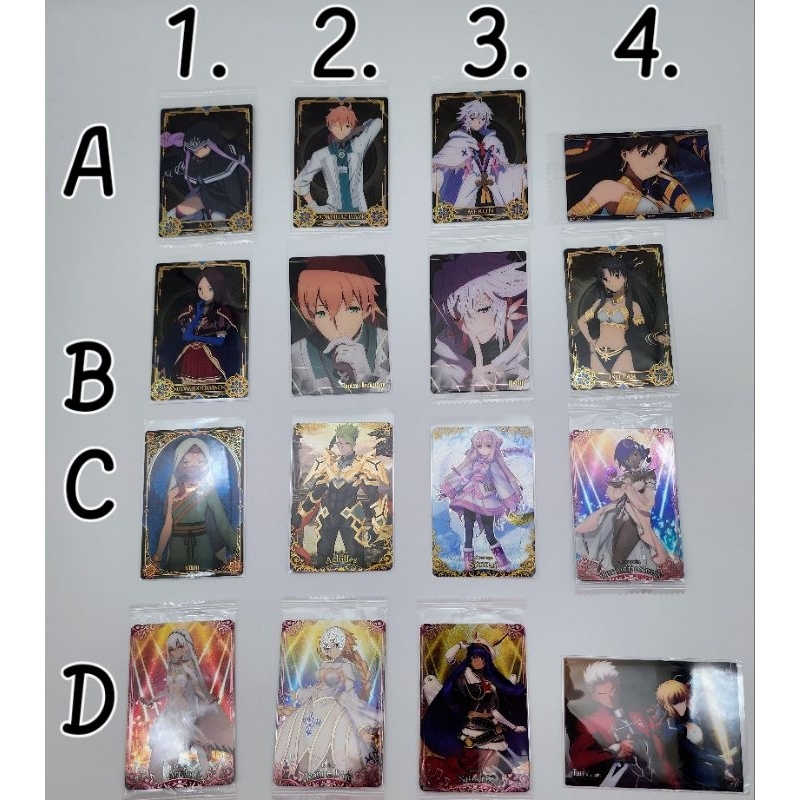 Thẻ bài bo góc Fate/Grand Order, FGO 12, chính hãng Type Moon | Shopee ...