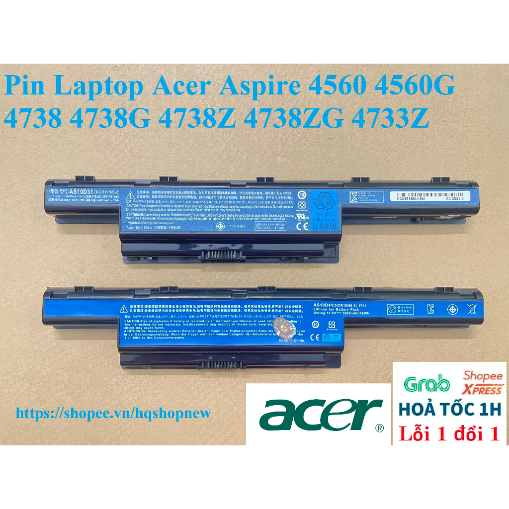 ⚡️[Pin zin] Pin Laptop Acer Aspire 4560 4560G 4738 4738G 4738Z 4738ZG ...