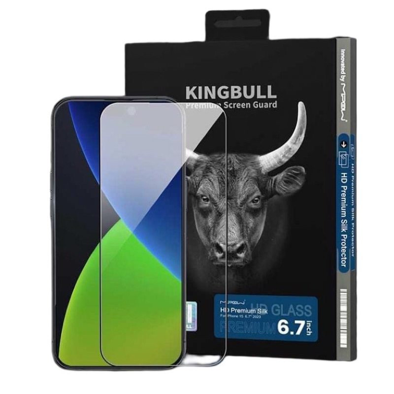 Cường lực Mipow KingBull cho màn hình điện thoại ip 16 promax 16 pro 15 ...