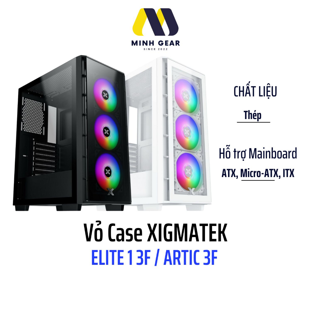 Vỏ Case máy tính XIGMATEK ELITE 1 3F / ELITE 1 ARTIC 3F - GAMING ATX ...