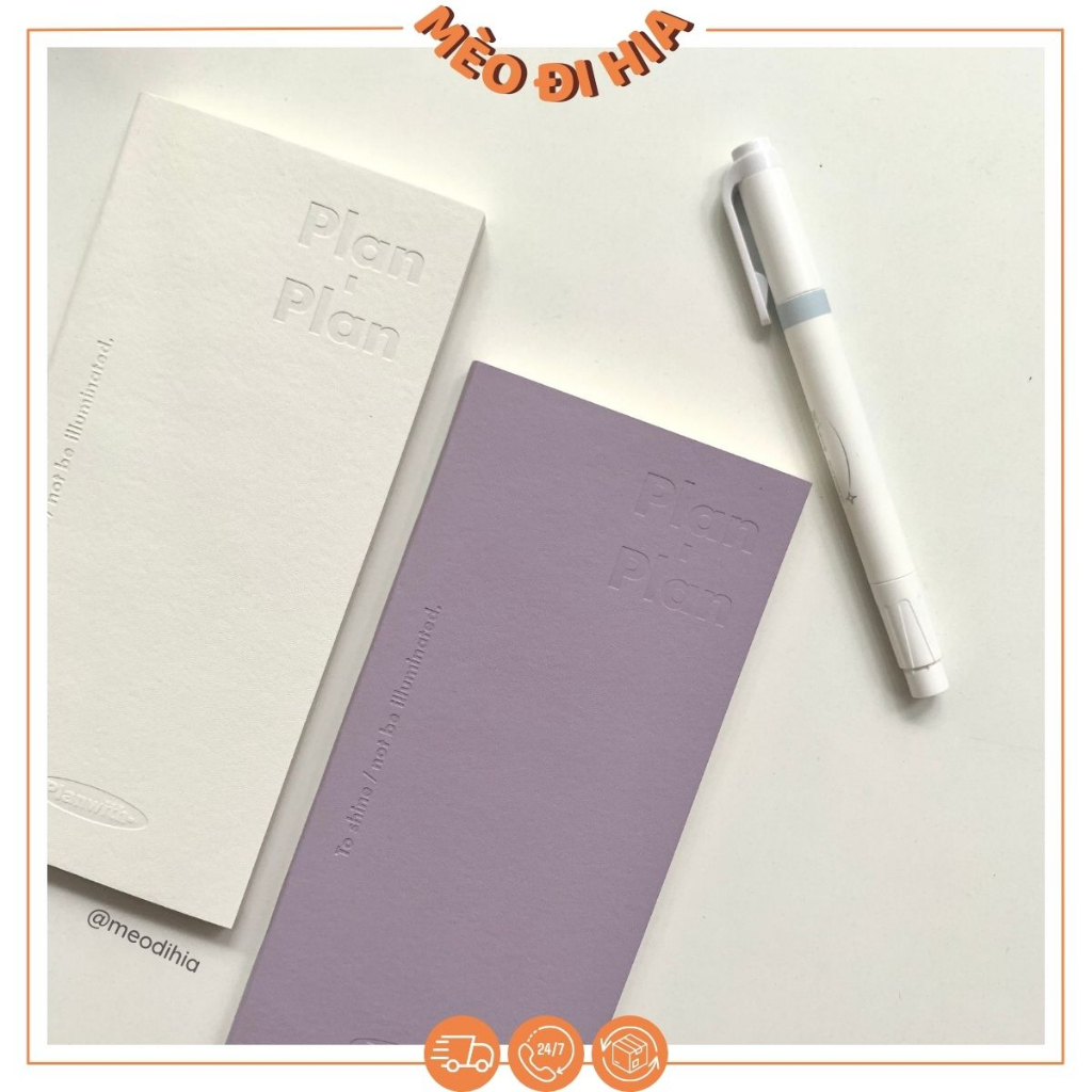 SỔ TAY BÌA DA PU PLAN-PLAN CÓ TẶNG KÈM STICKER CHỮ CÁI | Shopee Việt Nam