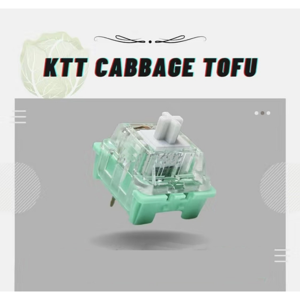 Switch KTT Hyacinth / Cabbage Tofu Công tắc bàn phím cơ linear switch | Shopee Việt Nam