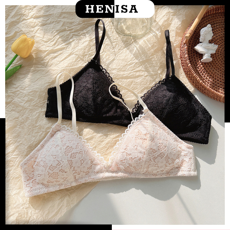Áo Ngực Nữ Cotton HENISA Không Gọng Mút Mỏng Có Thể Tháo Rời Tiện Lợi ...