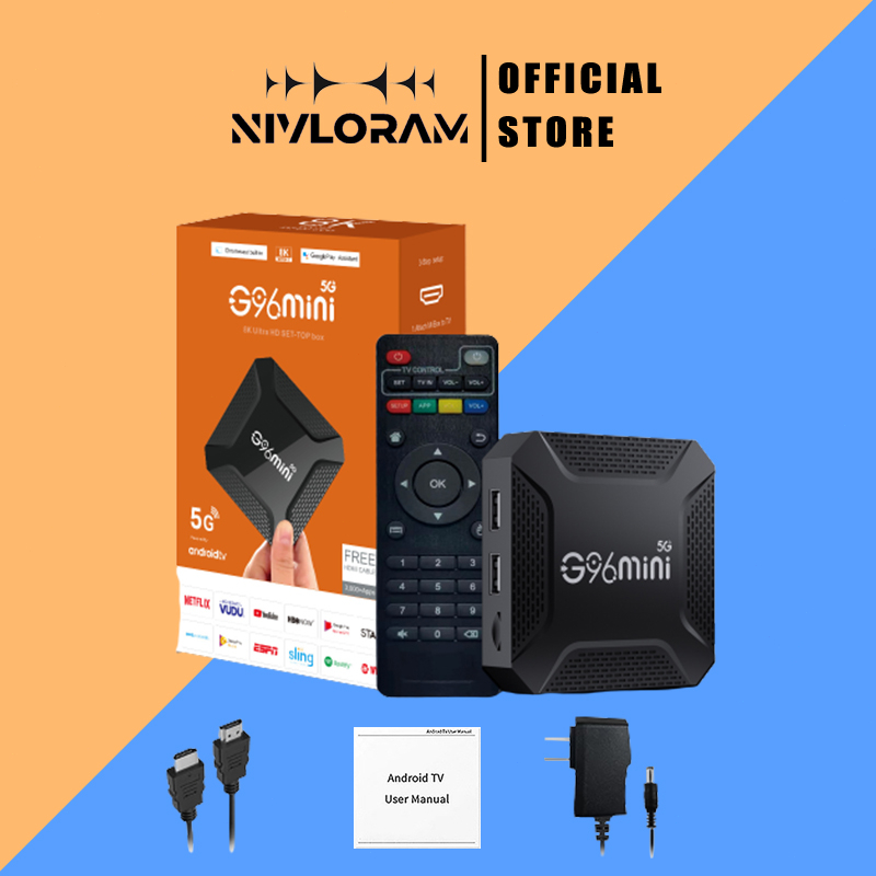 Android TV Box G96mini 5G bản 4GB+64GB Tiếng Việt Wifi 5G, Android 13 ...