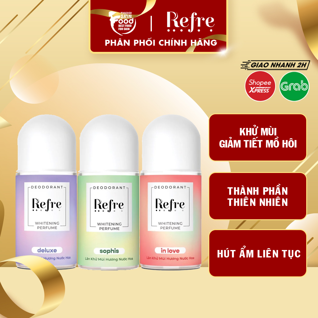 Lăn Khử Mùi, Dưỡng Trắng Hương Nước Hoa Refre Whitening Perfume ...
