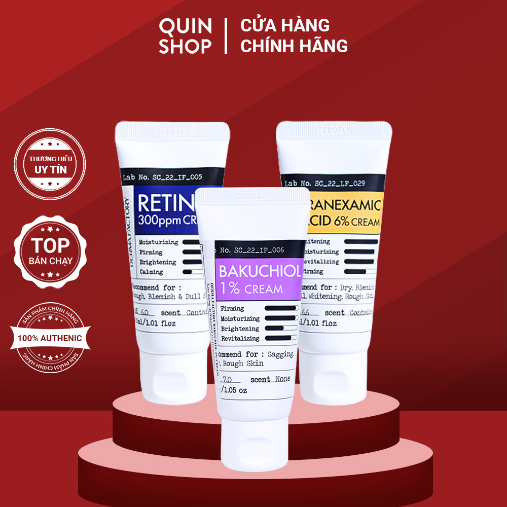 Kem Dưỡng Trắng Da, Ngăn Ngừa Lão Hóa Derma Factory Bakuchiol 1% ...