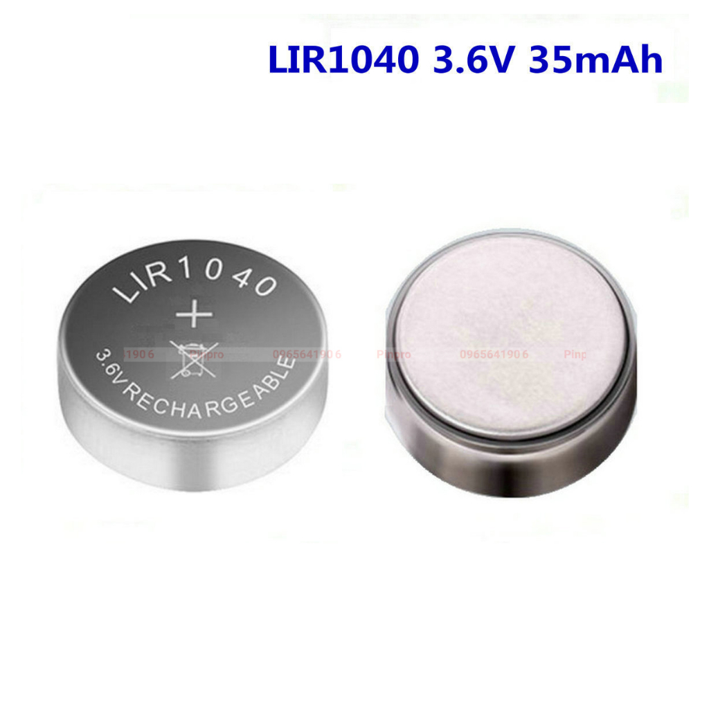 Pin sạc LIR840 LIR940 LIR1040 LIR1045 LIR1054 LIR1140 LIR1154 LIR1240 ...