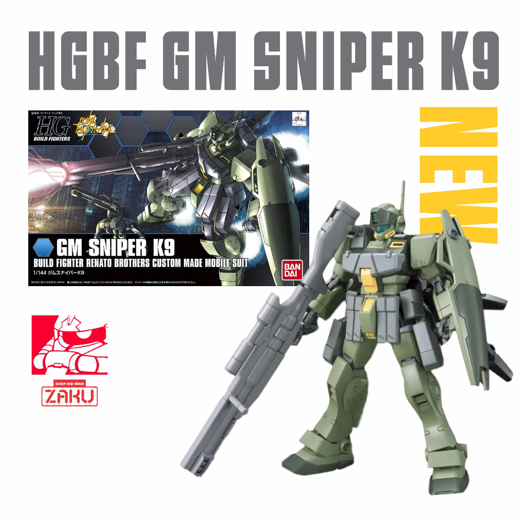 [New] Mô hình lắp ráp gundam Bandai HGBF GM Sniper K9 | Shopee Việt Nam