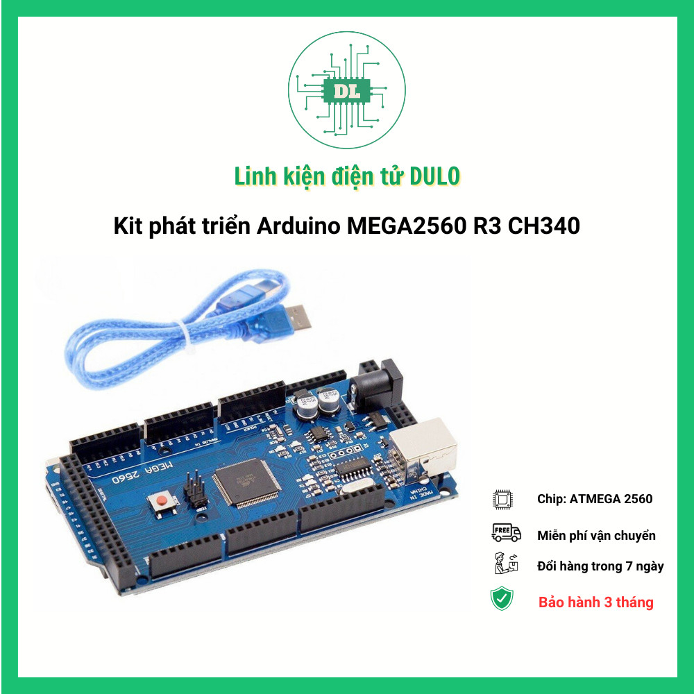 Kit phát triển Arduino MEGA2560 R3 CH340 | Shopee Việt Nam
