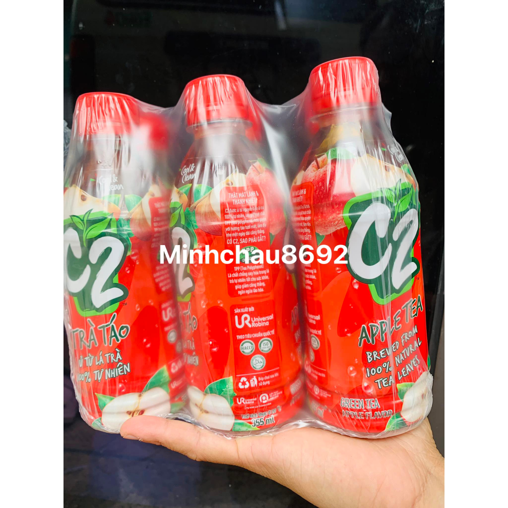 Nước Trà xanh C2 vị táo / chanh - lốc 6 chai | Shopee Việt Nam