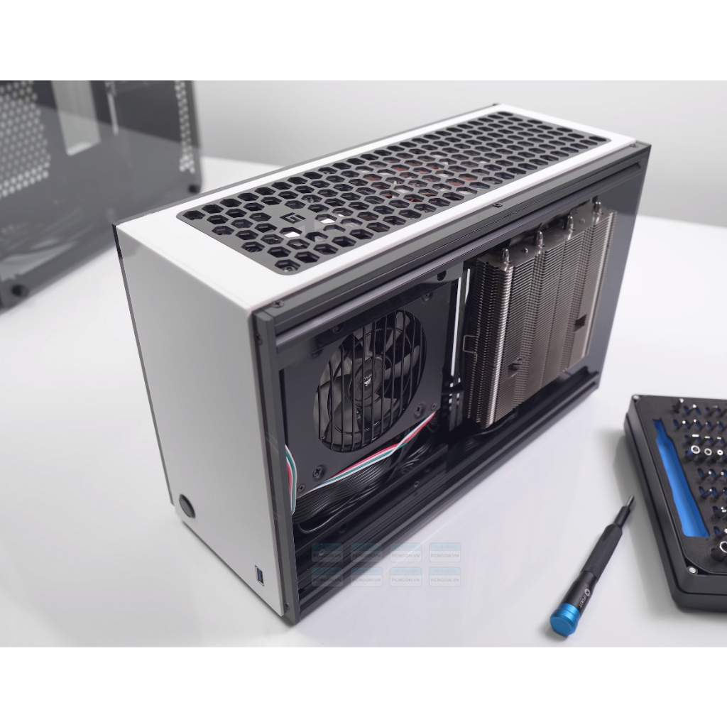 [PCNGON] Vỏ case máy tính Mini ITX GEEEK A50S – Trắng | Shopee Việt Nam