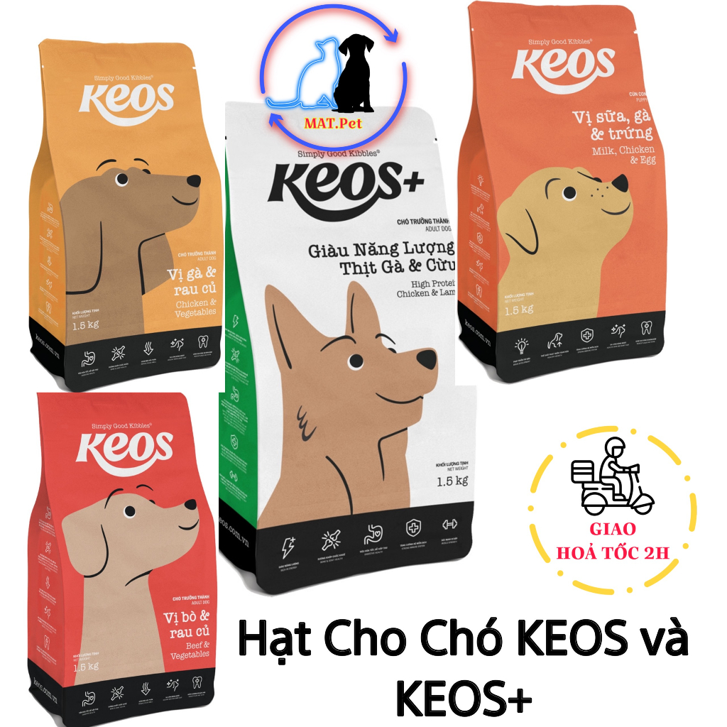 [400g] Thức Ăn Hạt Cho Chó Mọi Lứa Tuổi Keos | Shopee Việt Nam