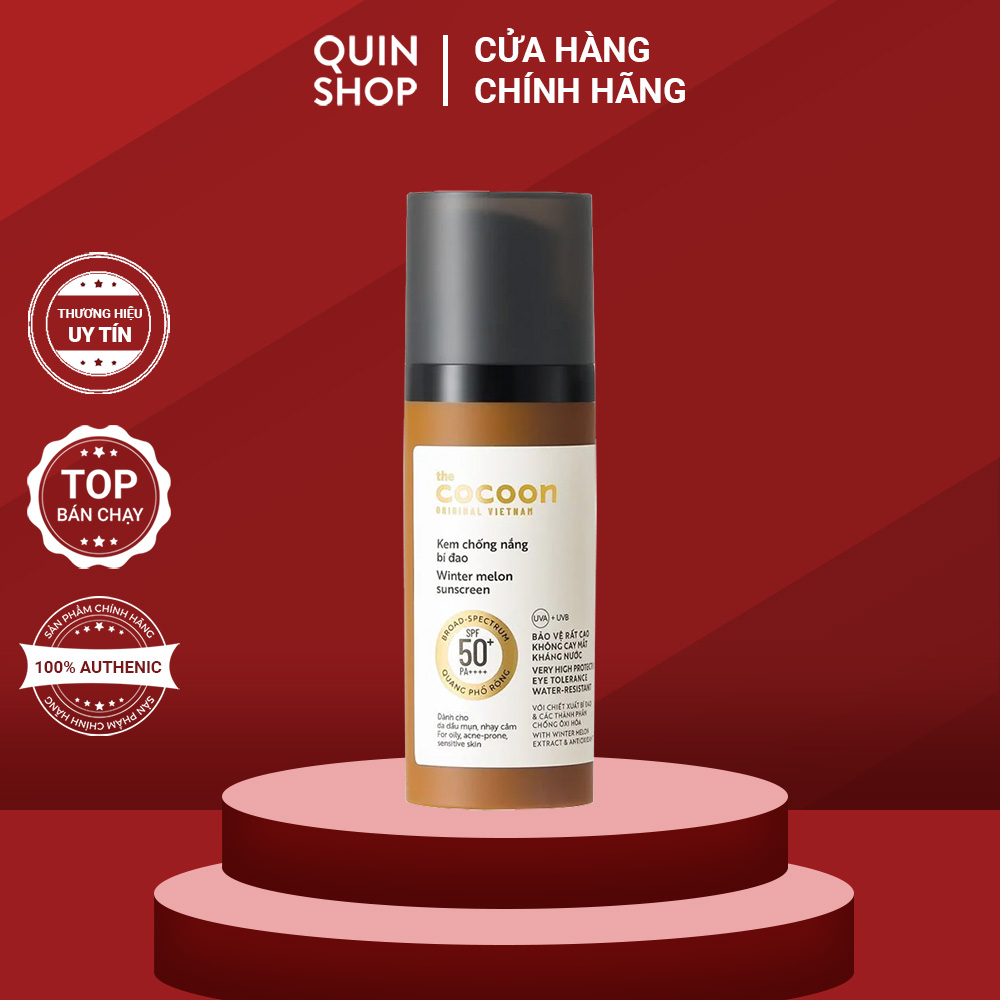 Kem Chống Nắng Bí Đao Quang Phổ Rộng The Cocoon The Winter Melon ...