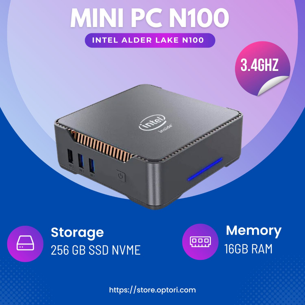 Máy tính để bàn – Máy chủ Server – Mini PC – Intel NUC N100 Ram 16G ( Có thể nâng cấp lên Ram ...