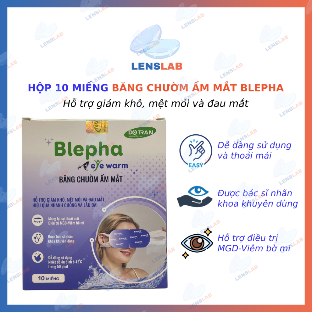 Hộp 10 Miếng | Băng Chườm Ấm Mắt Blepha Eye Warm - Hàng Chính Hãng ...
