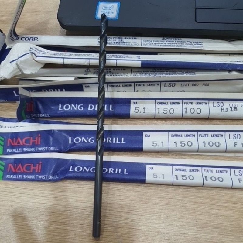 Mũi khoan Nachi phi 5.1 dài 150 (chuẩn Nhật) | Shopee Việt Nam