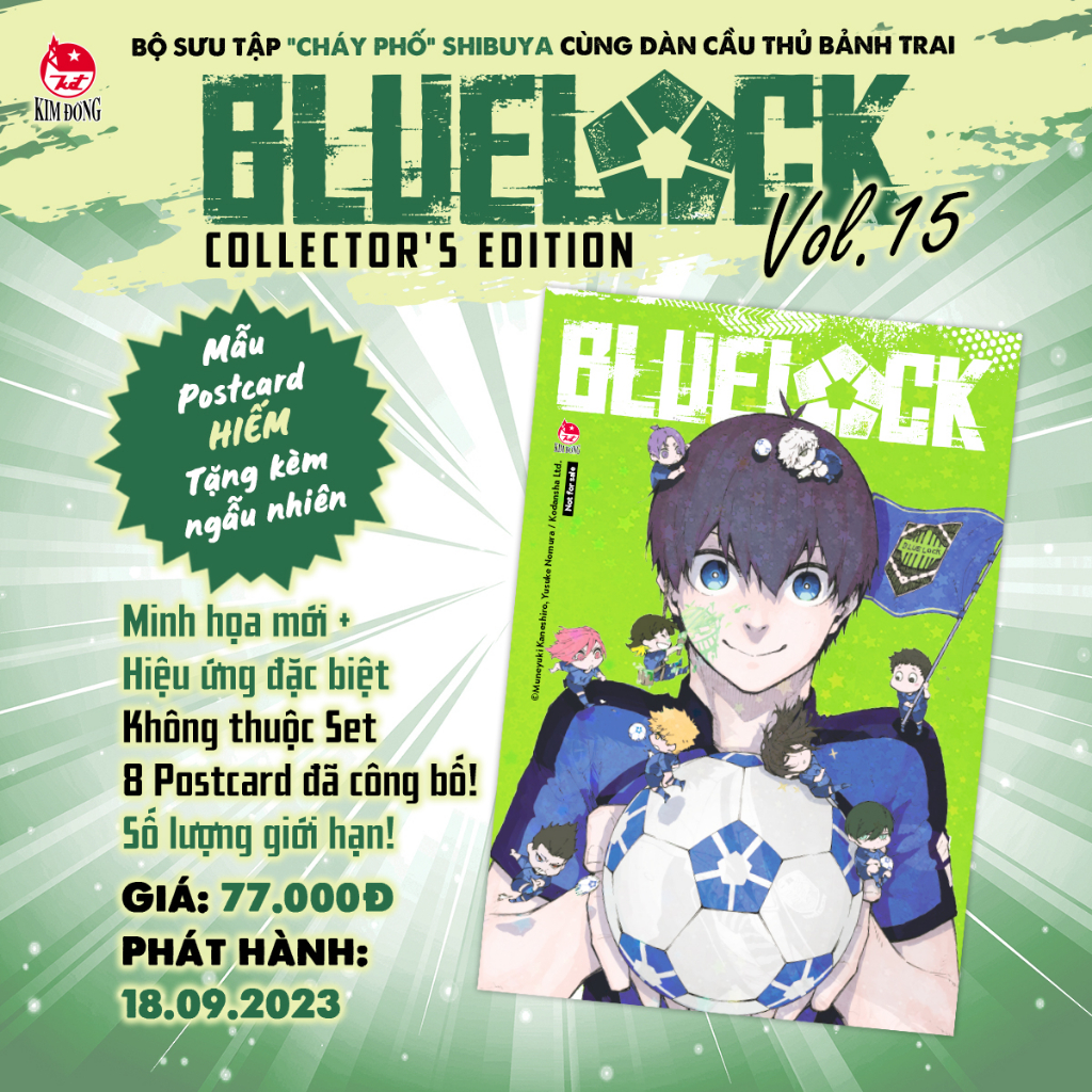 Truyện - Blue Lock tập 15 bluelock tập 15 full seal 9 card card isagi ...