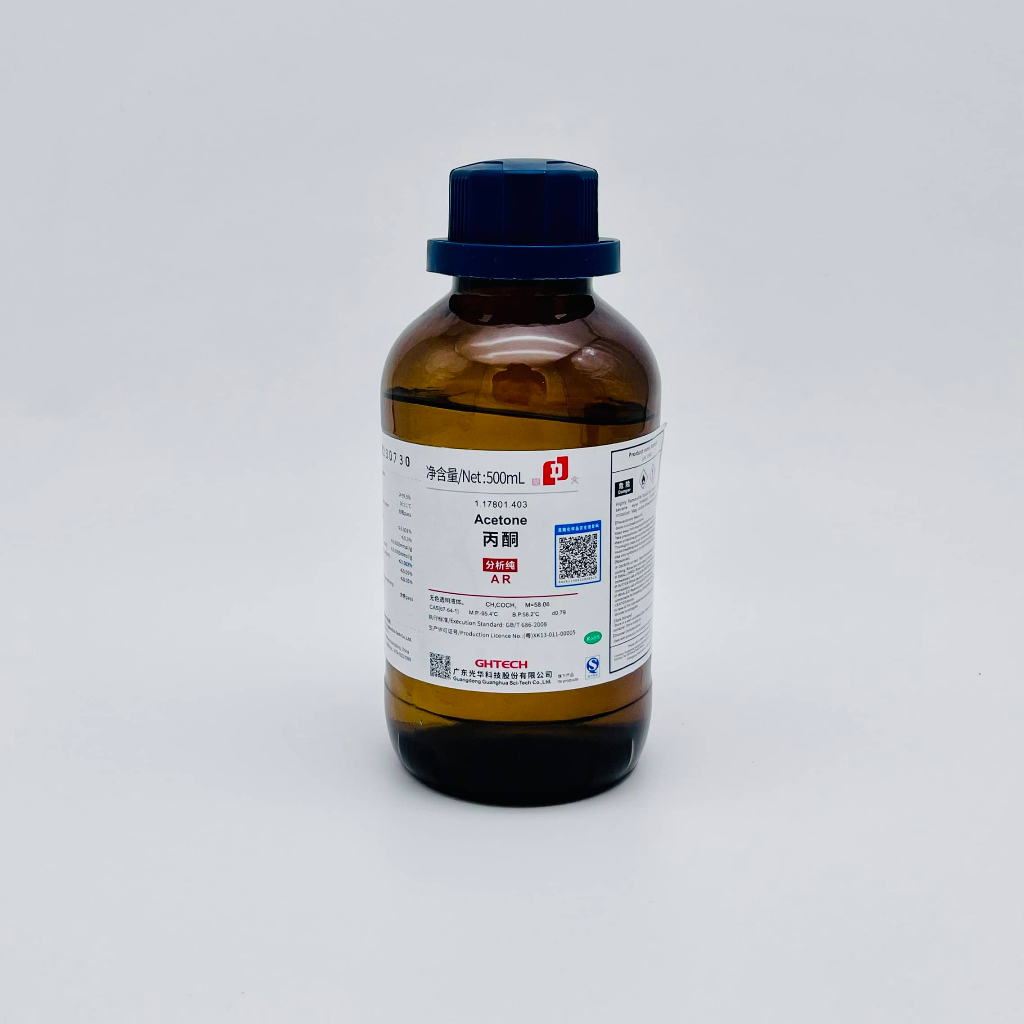 Acetone rửa móng tay, tẩy rửa, phân tích (AR, Chai 500ML, GHTECH, Cas 67-64-1) | Shopee Việt Nam