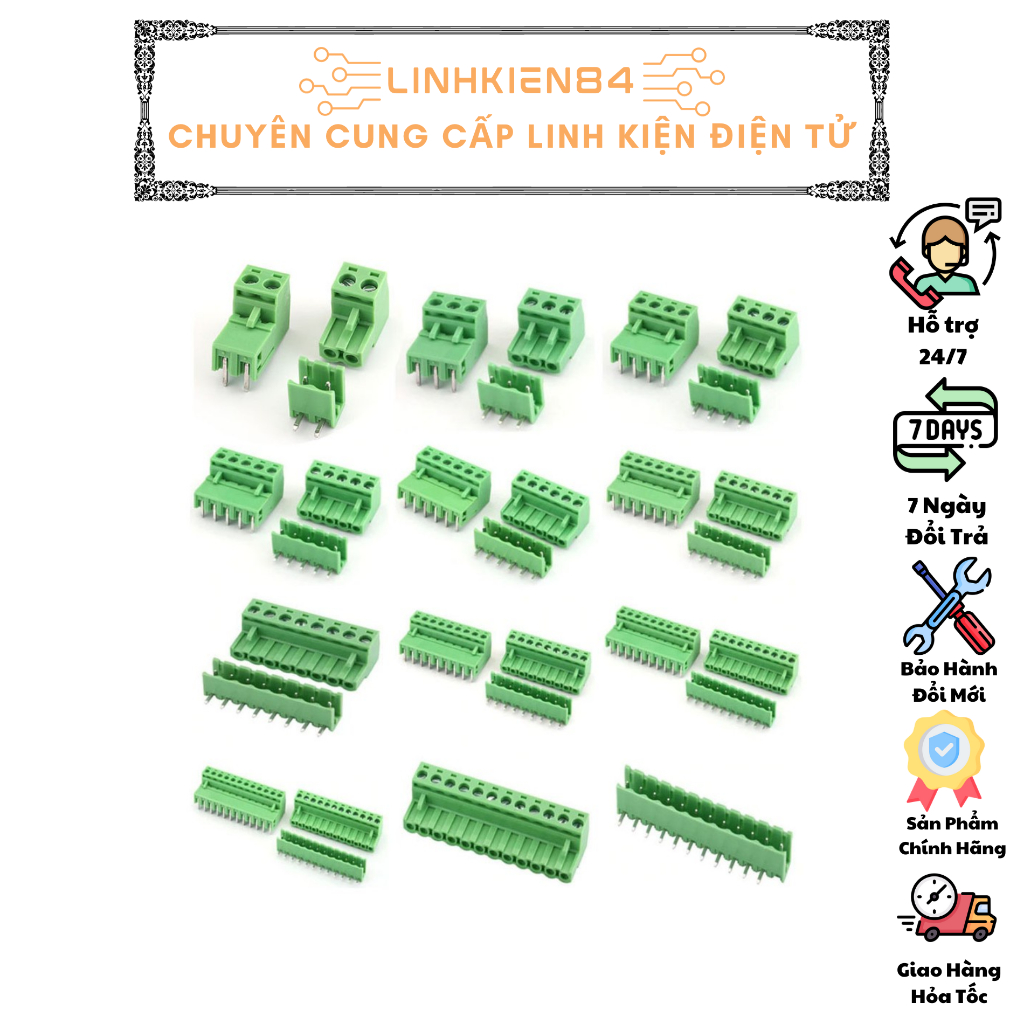 Cầu Đấu Connector 2EDG5.08 5.08MM Xanh Cong | Shopee Việt Nam