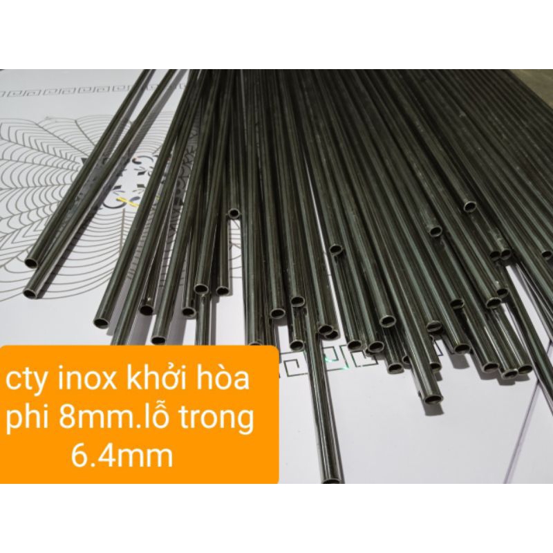 Ống inox 8mm. Lỗ trong 6.4mm ( SU 304) | Shopee Việt Nam