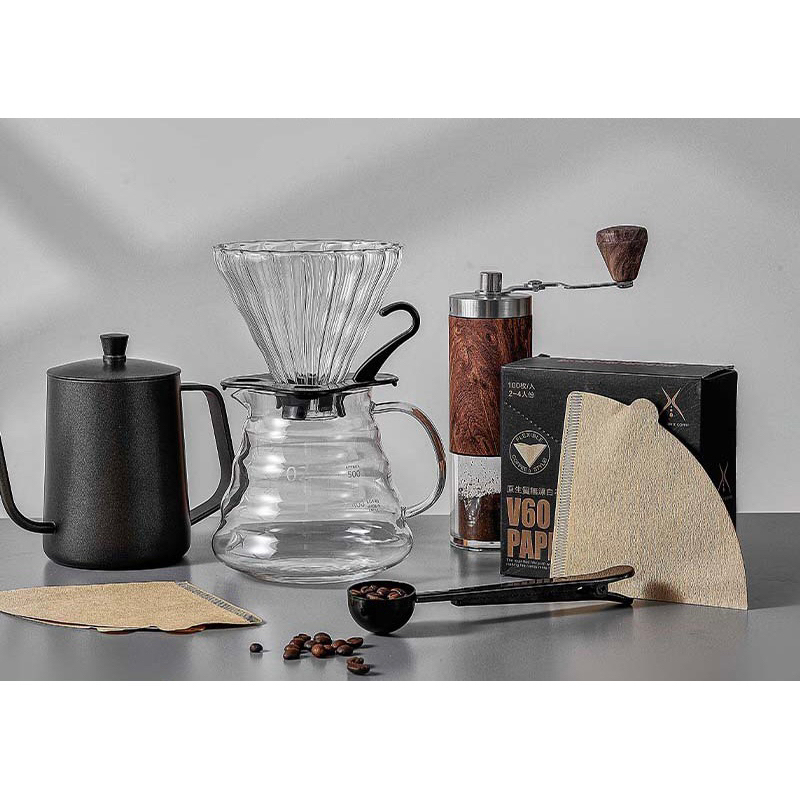 Bộ 6 dụng cụ pha cà phê bằng phễu V60 Pour Over Kit - không kèm hộp ...