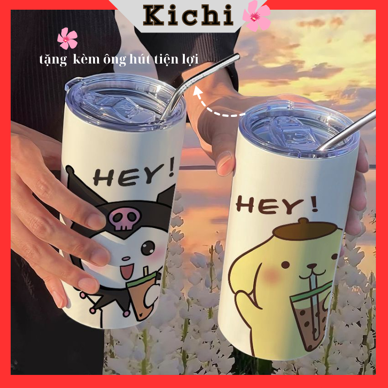 Ly Giữ Nhiệt KUROMI Iced americano Inox 304 Cao Cấp Dung Tích 600ml Nắp Chống Tràn | Shopee Việt Nam
