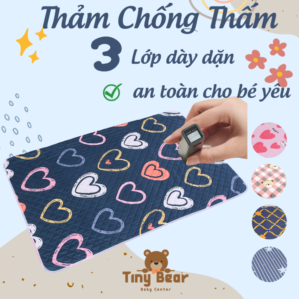 [Được chọn mẫu ] Tấm lót chống thấm trải giường MUJI 3 lớp cho em bé và ...