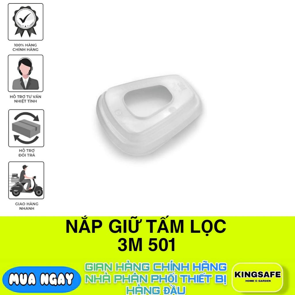 NẮP NHỰA 3M 501, ỐP NGOÀI GIỮ TẤM LỌC 5N11, DÙNG CHO PIN LỌC 6001 6003 ...