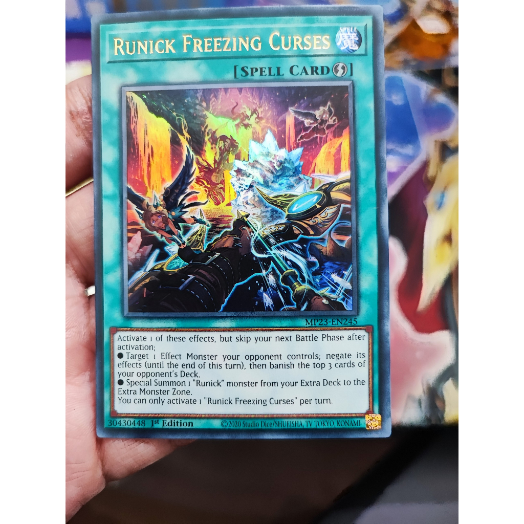 [Yugioh Funny Shop] 1 lá thẻ bài Runick Freezing Curses - MP23-EN245 ...