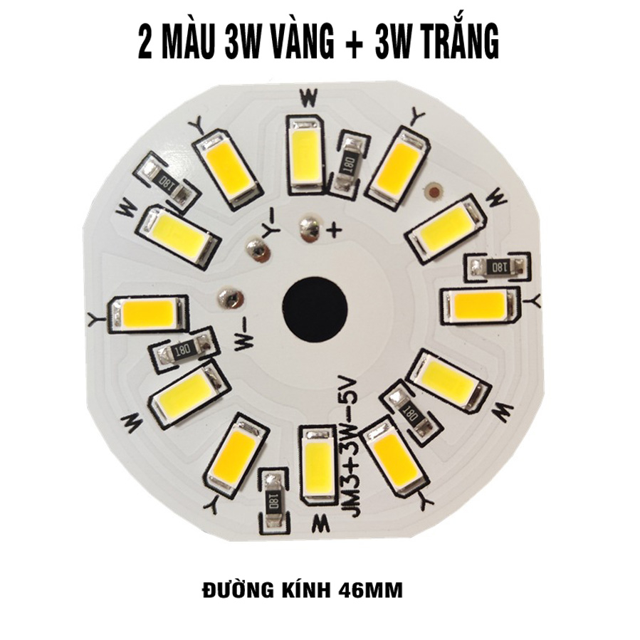 Mạch led tròn 3W 5W 10W điện DC 5V - chế đèn led tiện dụng | Shopee Việt Nam