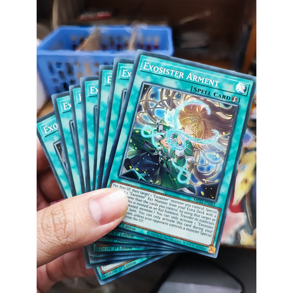 [Yugioh Funny Shop] 1 lá thẻ bài Exosister Arment - MP23-EN261 - Super Rare 1st Edition | Shopee ...