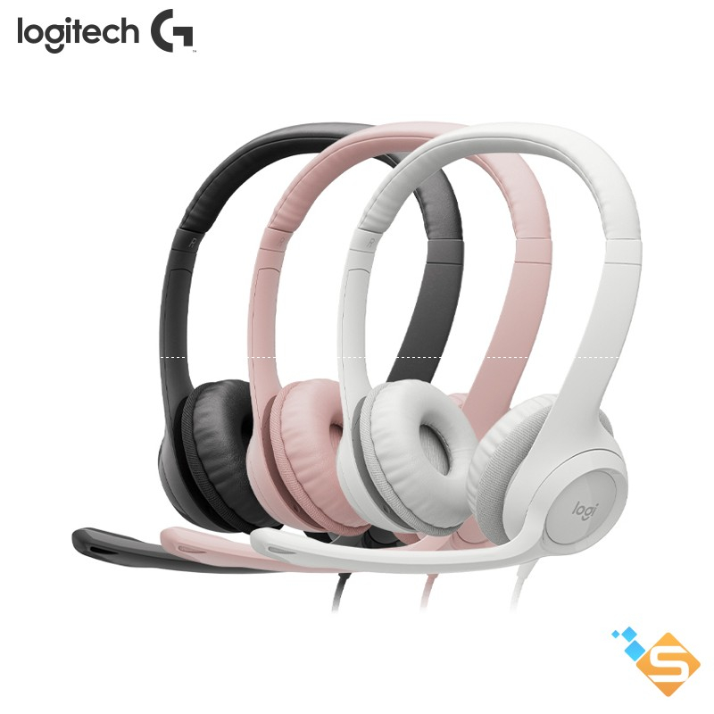 Tai nghe có dây Logitech H390 H370 H340 - Mic giảm ồn, quai đeo, chụp ...