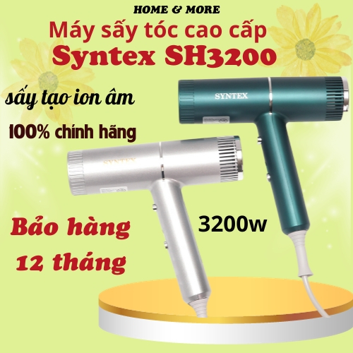 Máy sấy tóc cao cấp Syntex SH3200, máy sấy mini công suất 3200w, khả ...