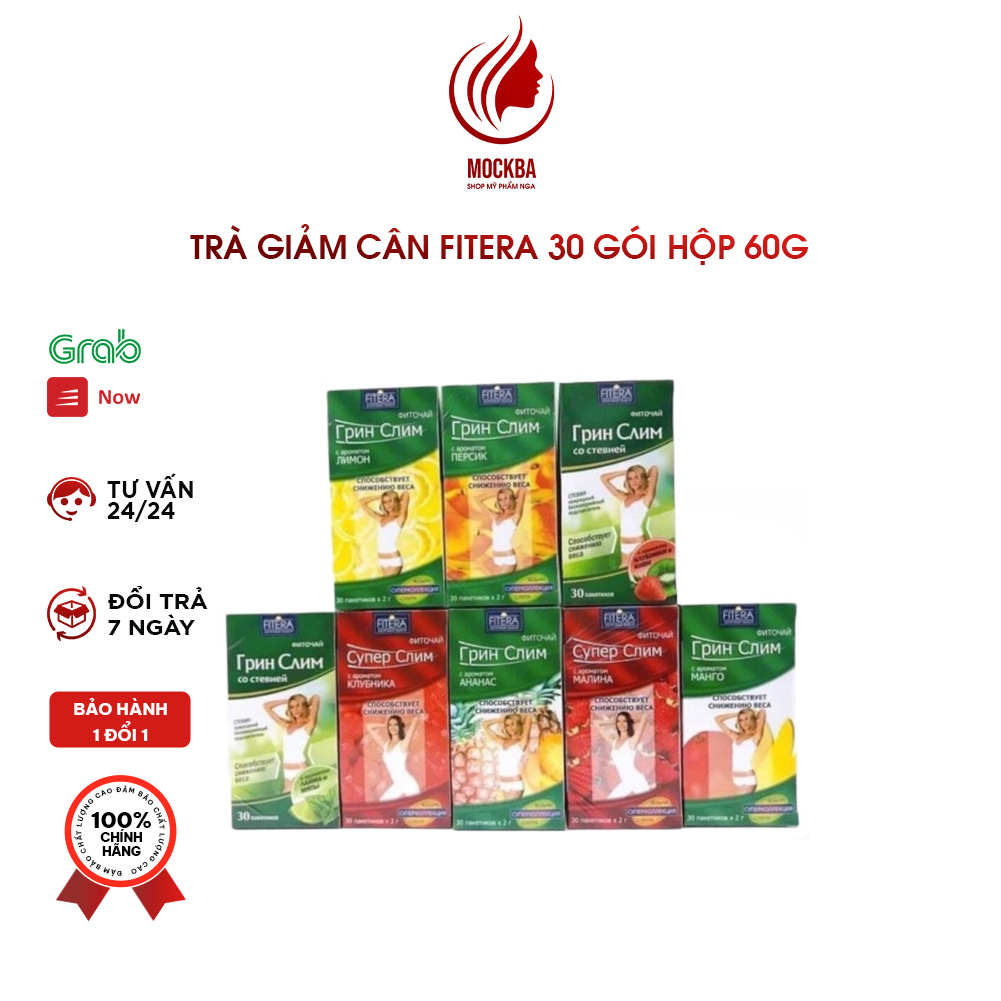 Trà Giảm Cân Fitera 60gr Hộp 30 Gói Hàng Nga Hỗ Trợ Giảm Cân, Thanh Lọc ...