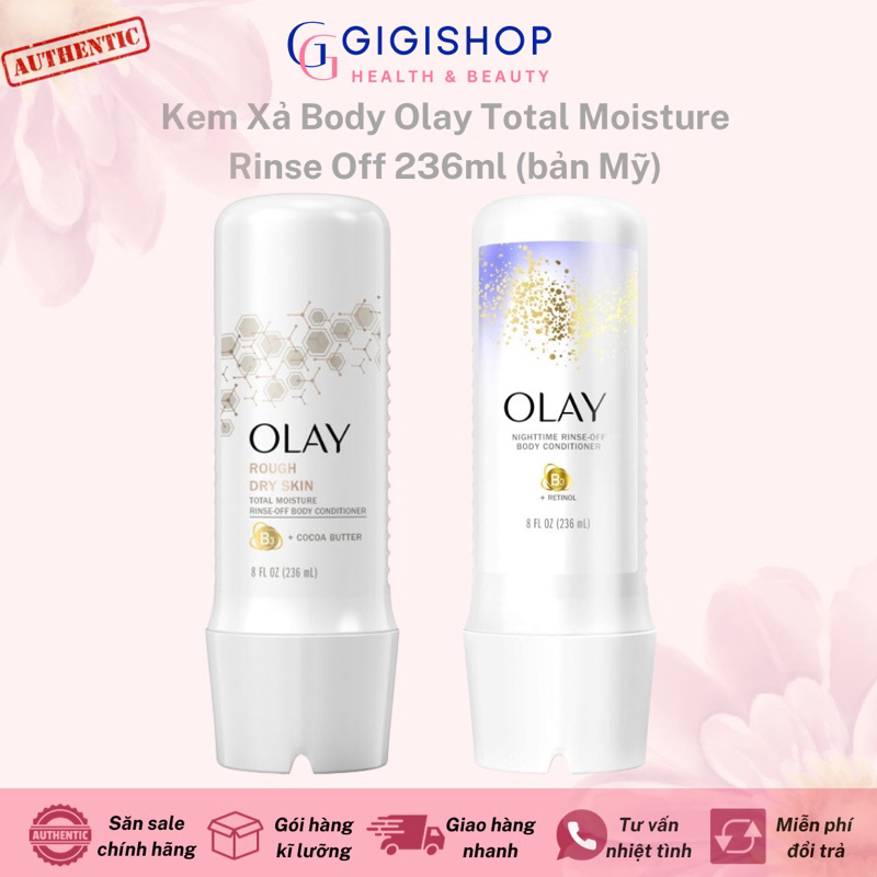 [Bill Mỹ] Kem Xả Body Olay Total Moisture Rinse Off Body Conditioner 236ml | Shopee Việt Nam
